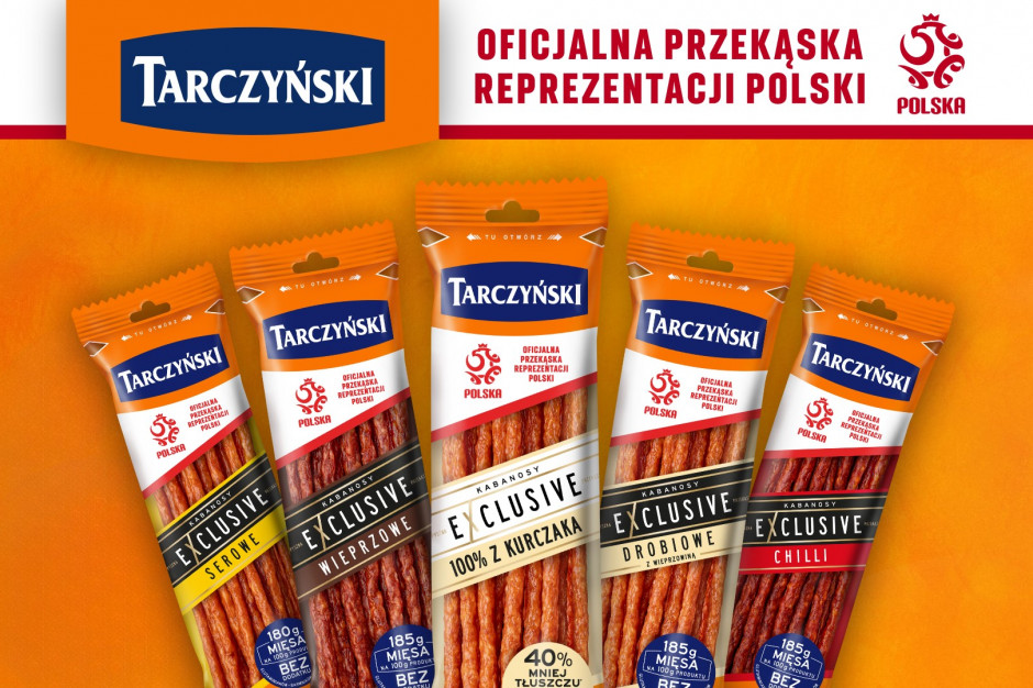 Tarczyński promuje linię Exclusive jako przekąskę piłkarską
