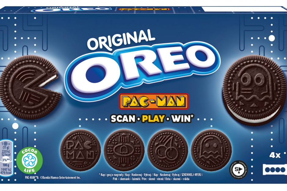 Oreo z limitowaną edycją ciastek PAC-MAN we współpracy z Namco