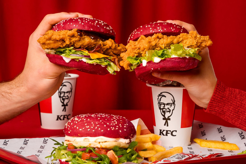 Różowy burger od KFC z okazji Walentynek