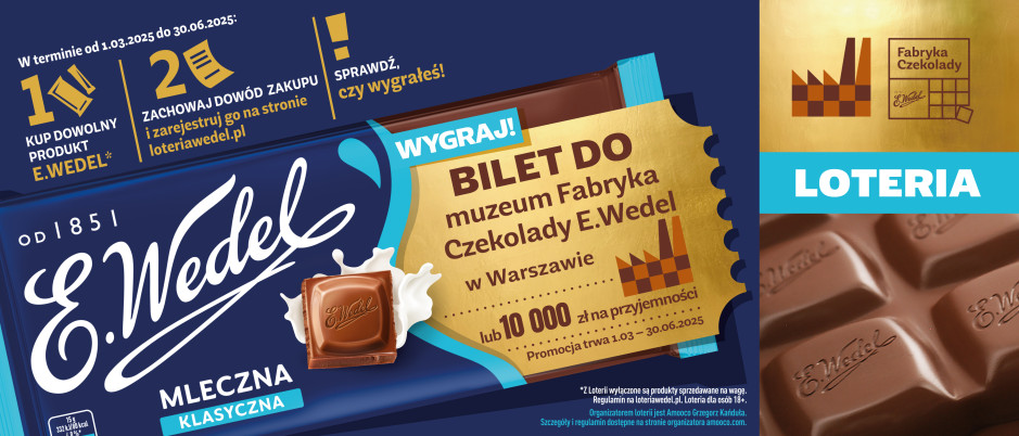 E.Wedel organizuje loterię. Do wygrania 6 tys. biletów do "krainy ...